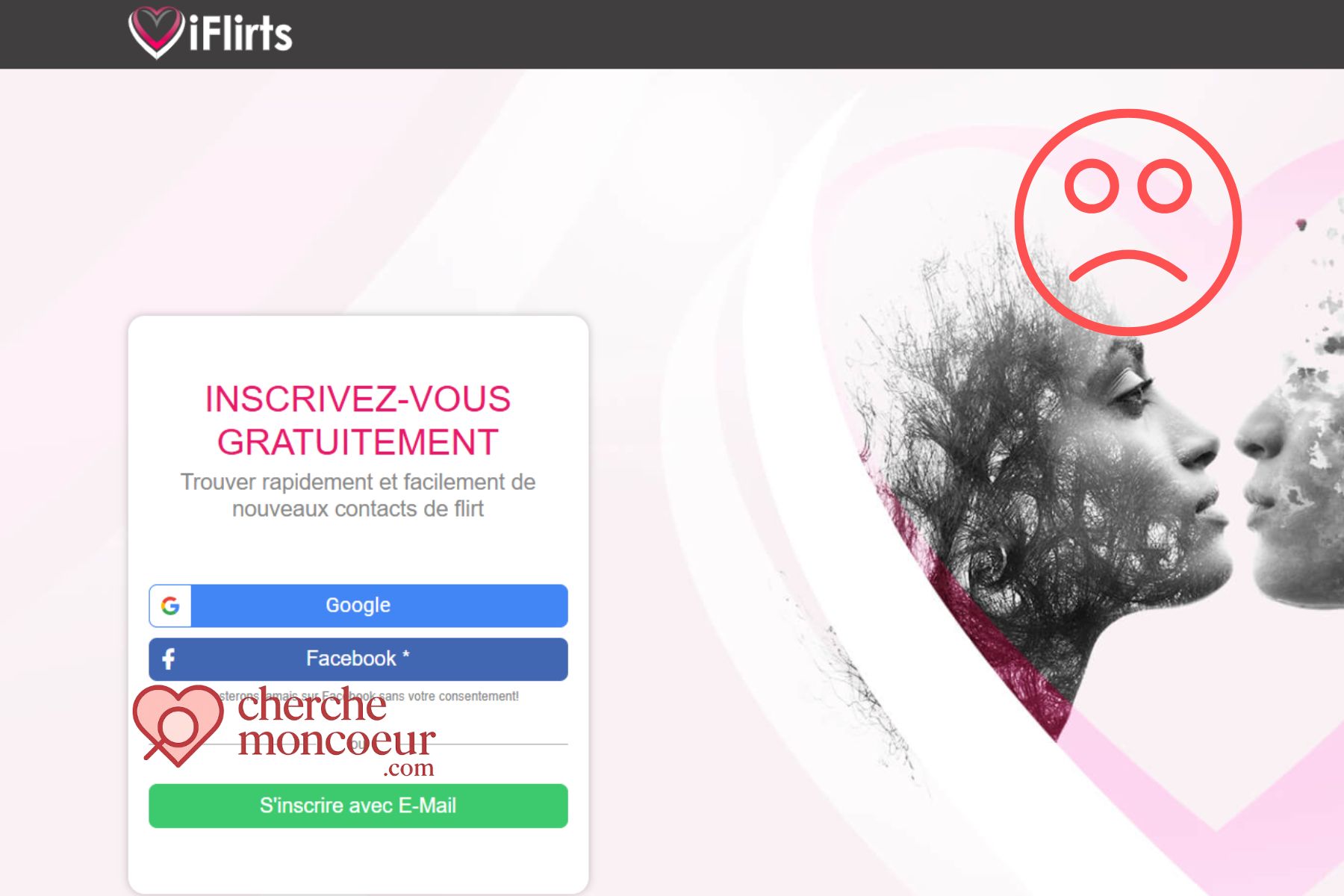 Avis iFlirts.com. Faux Profils (Opérateurs), Coûts Élevés!